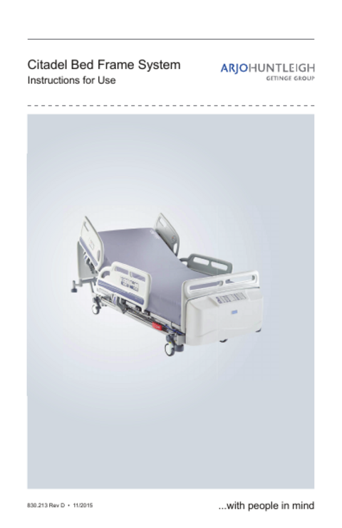 Citadel Bed Frame Systems Instructions For Use Rev D Nov 2015 PDF download