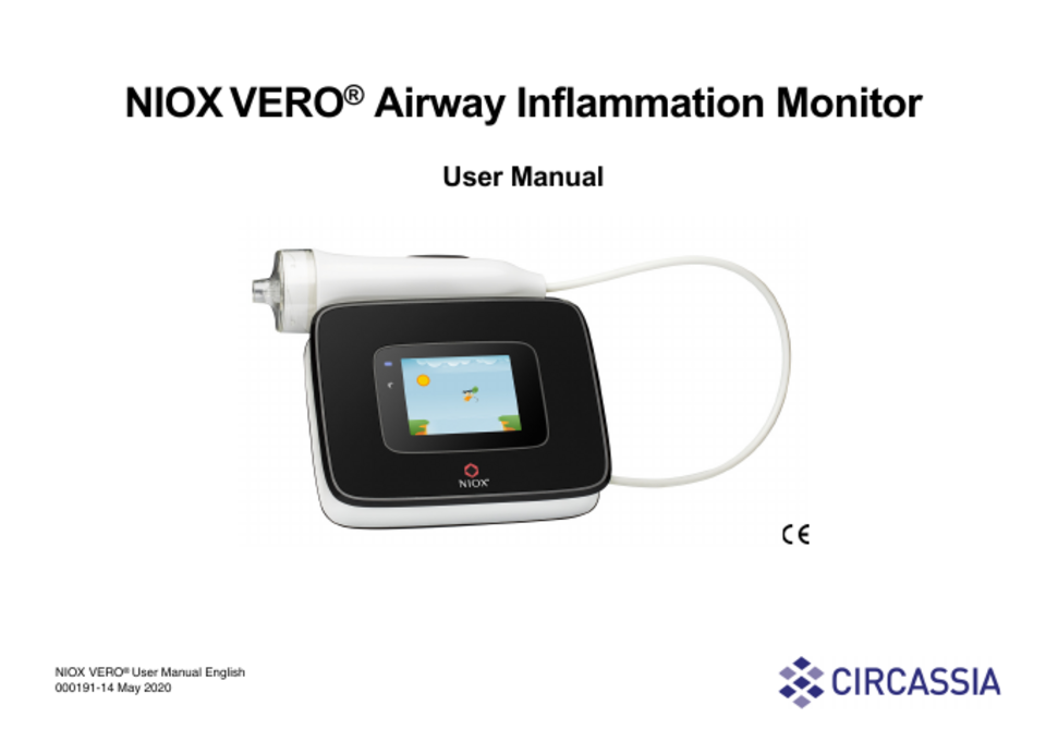 NIOX VERO User Manual May 2020 PDF download