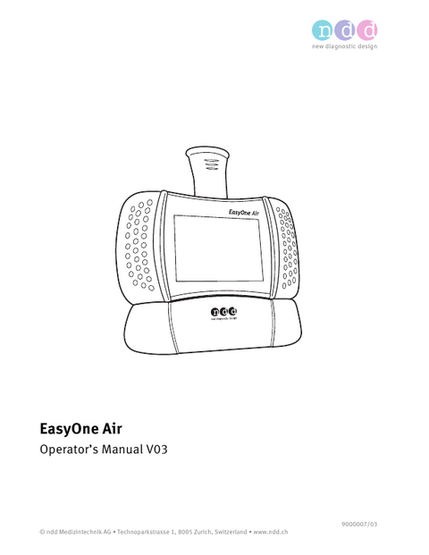EasyOne Air Operators Manual V03 Feb 2020 PDF download