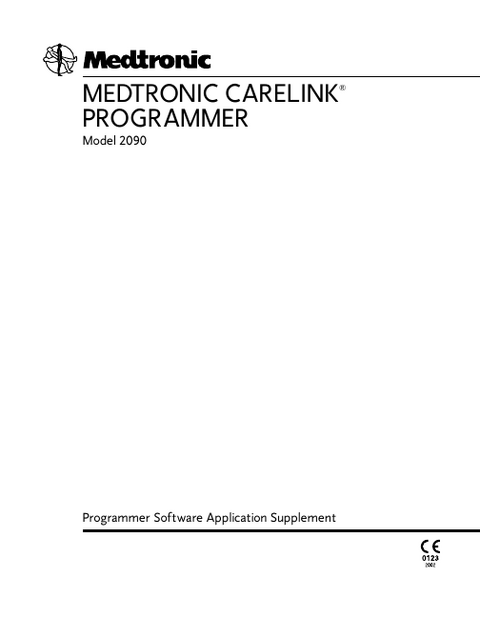 CARELINK Model 2090 Programmer Software Application Supplement Rev D ...