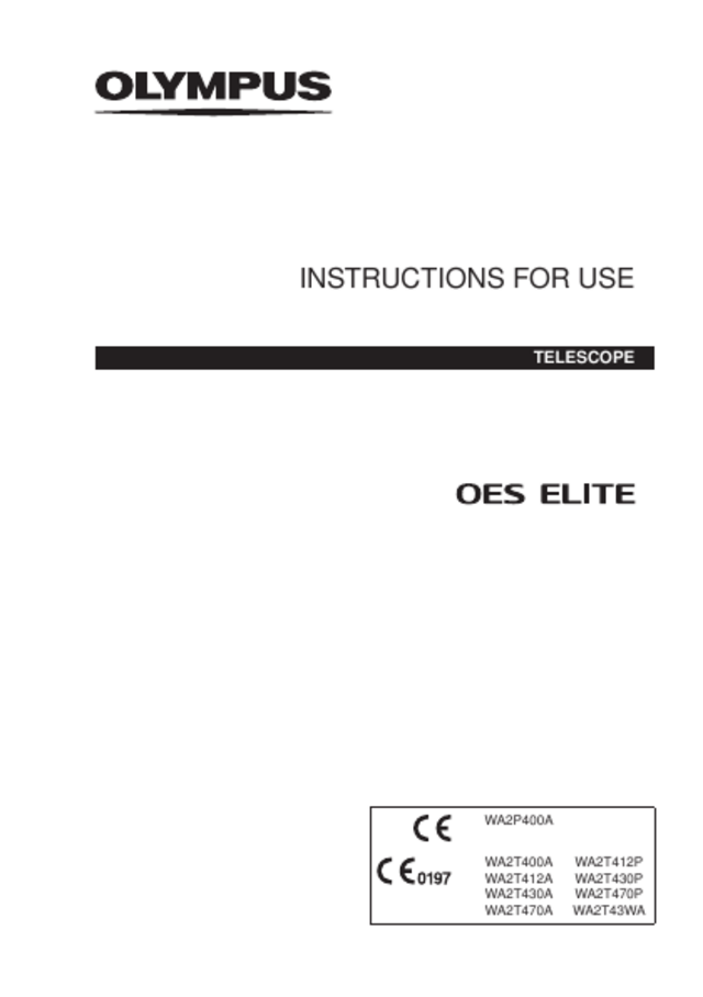 OES Telescope Instructions for Use PDF download