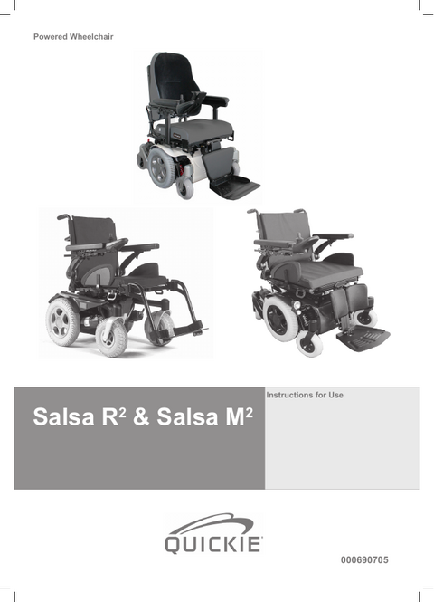 Quickie Salsa R2 and Salsa M2 Instructions for Use Rev 5.0 PDF download