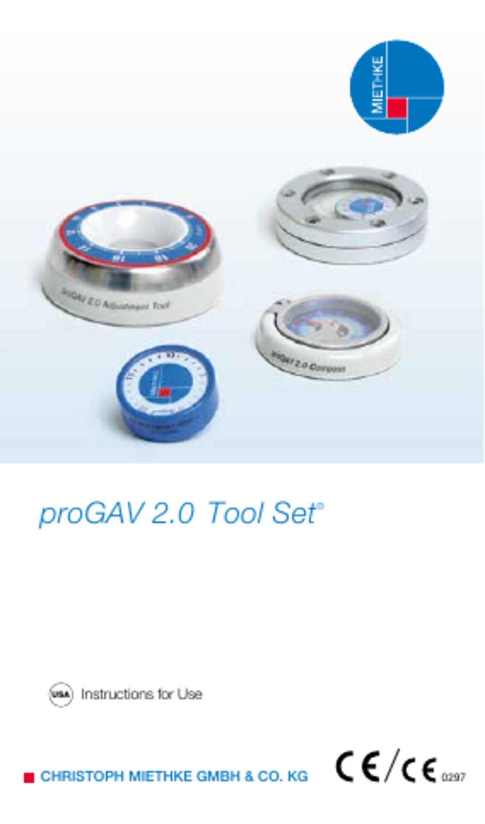 proGAV 2.0 Tool Set Instructions for Use PDF download