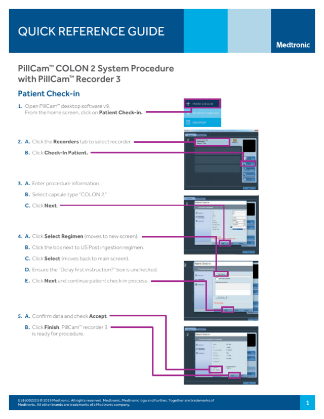 PillCam COLON 2 System Procedure with PillCam Recorder 3 Quick ...