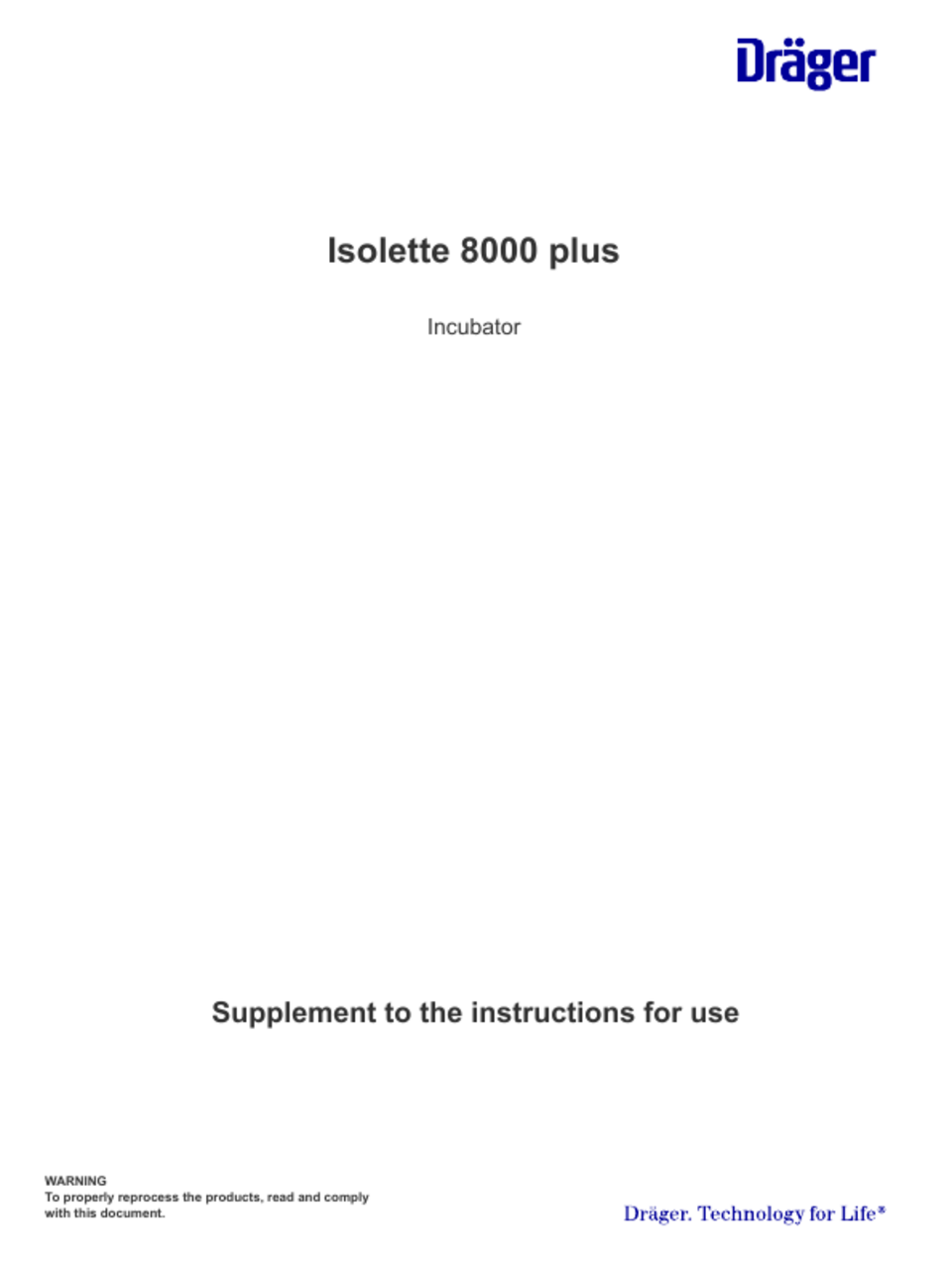 Isolette 8000 plus Supplement to instructions for use Ed 1 July 2020 ...