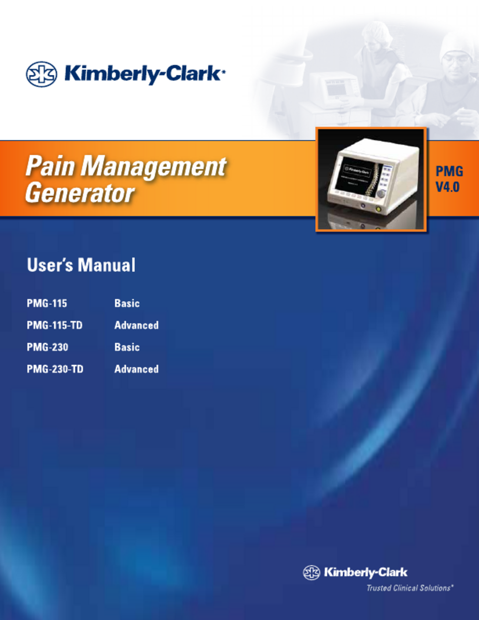 PMG-115, PMG-115TD, PMG-230 and PMG-230TD Pain Management Generator PMG ...
