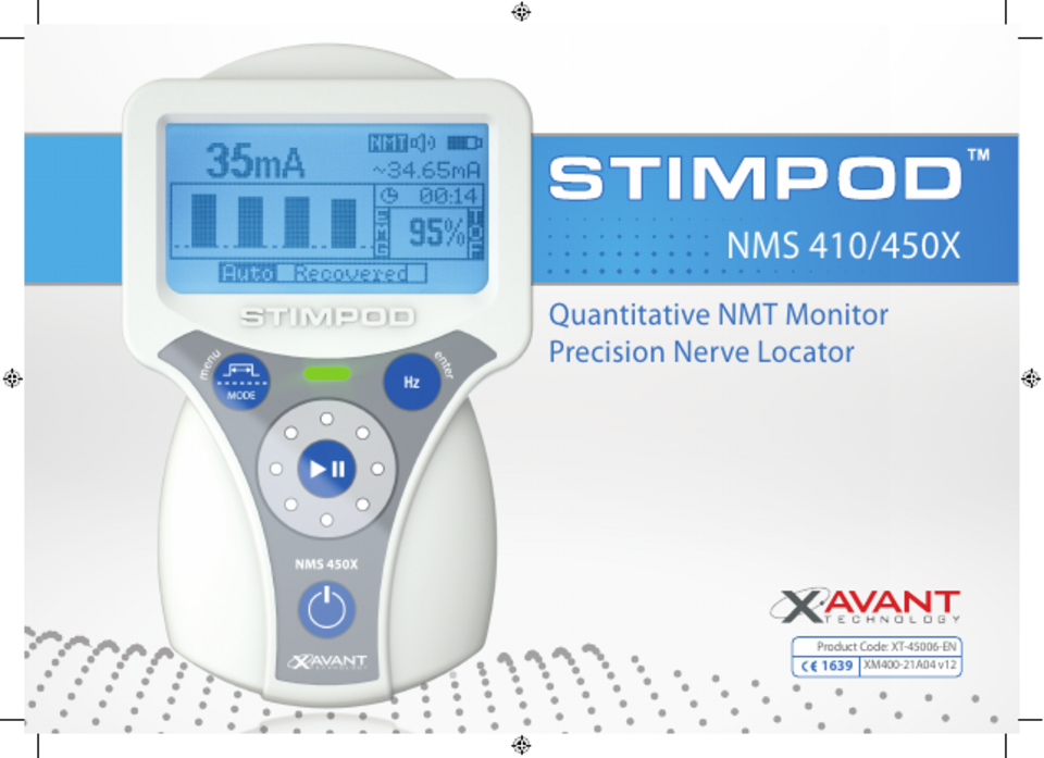 STIMPOD NMS410-450X Quantitative NMT Monitor Precision Nerve Locator ...