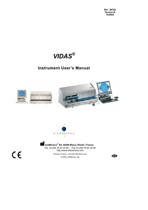 VIDAS Users Manual Ver B Dec 2005 PDF download