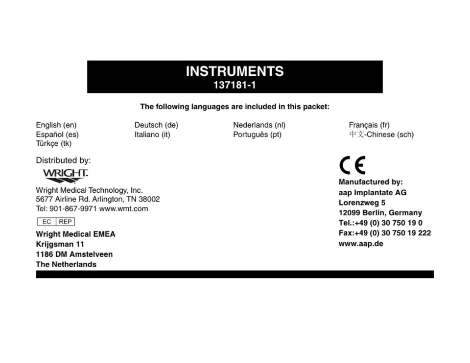Instruments Reprocessing Instructions PDF download