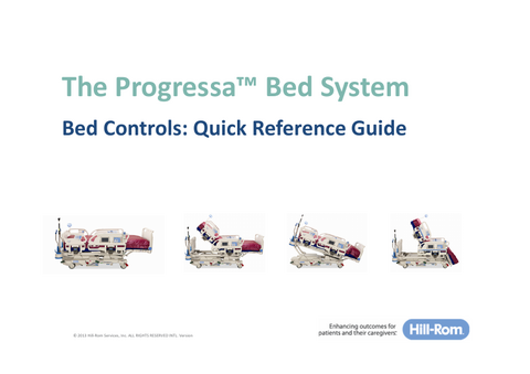 Progressa Bed System -Bed Controls Quick Reference Guide June 2017 PDF ...
