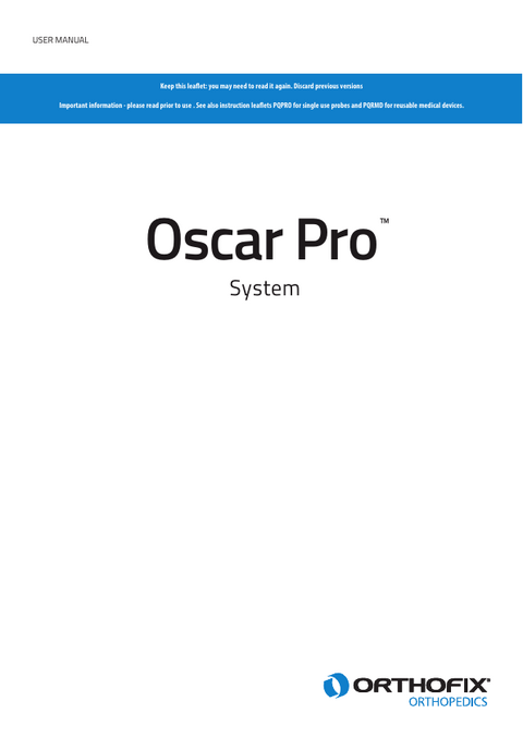 OSCAR Pro User Manual PDF download