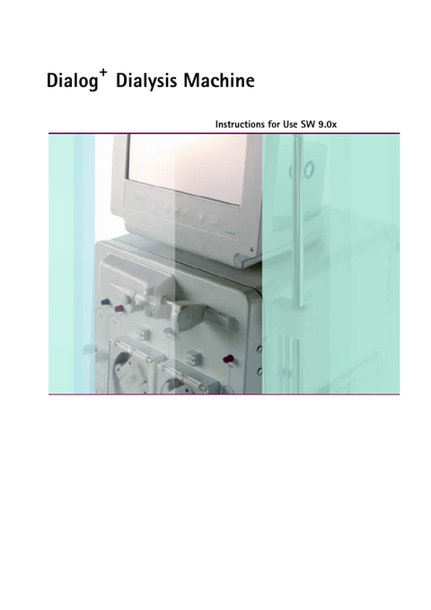 Dialog Plus Instructions for Use sw 9.0X Rev 2.02 May 2010 PDF download