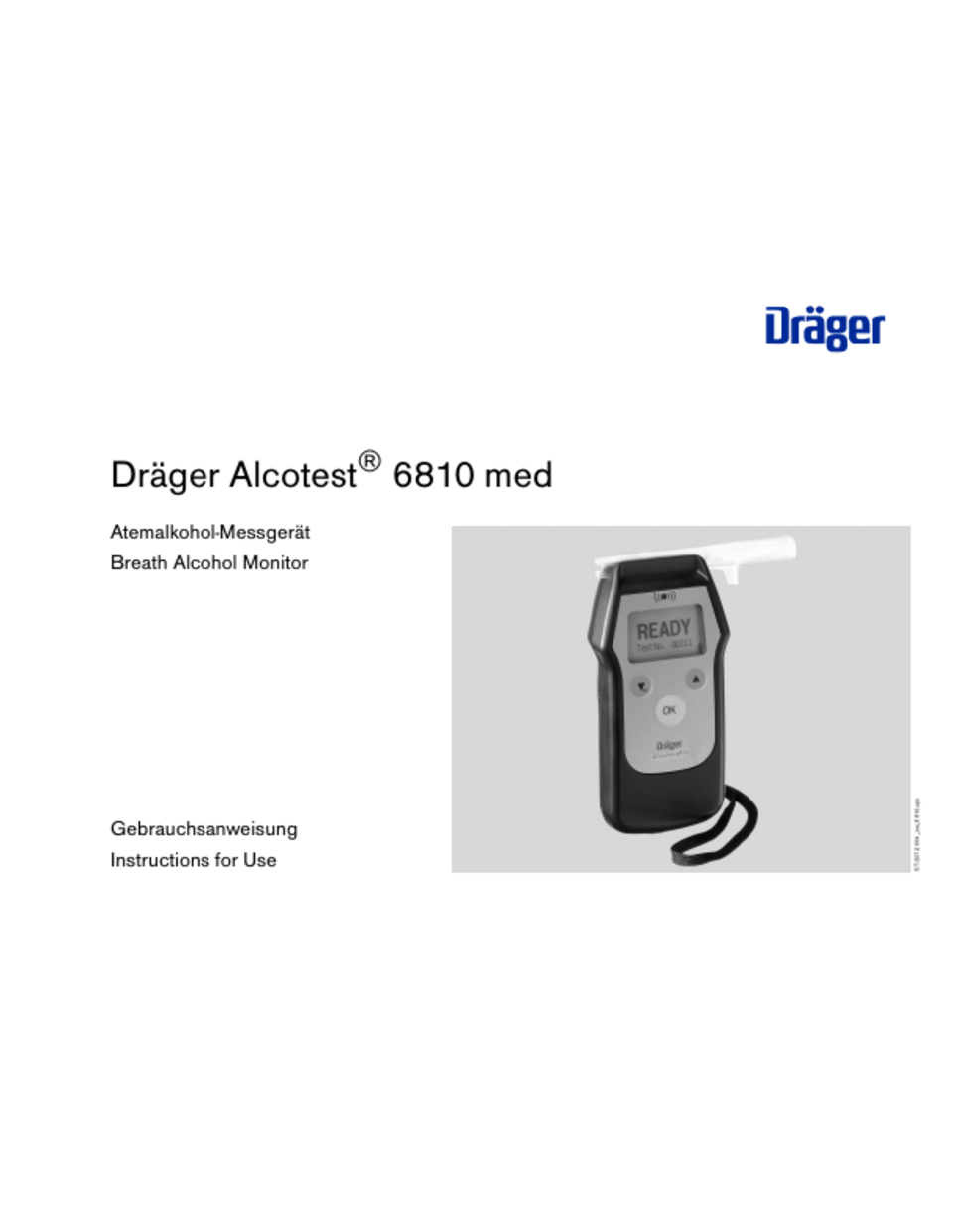 Alcotest 6810 med Instructions for Use 3rd edition Jan 2007 PDF download