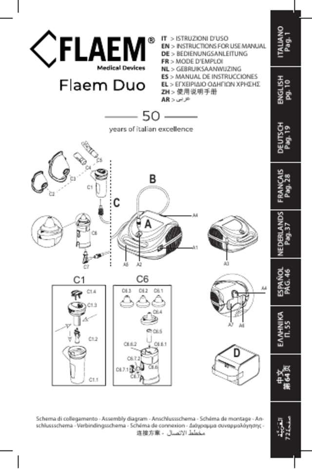 Flaem Duo Instructions for Use Manual July 2020 PDF download