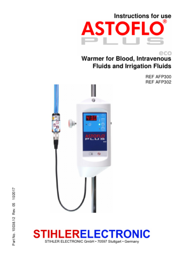 ASTOFLO PLUS Instructions for Use Rev 05 PDF download