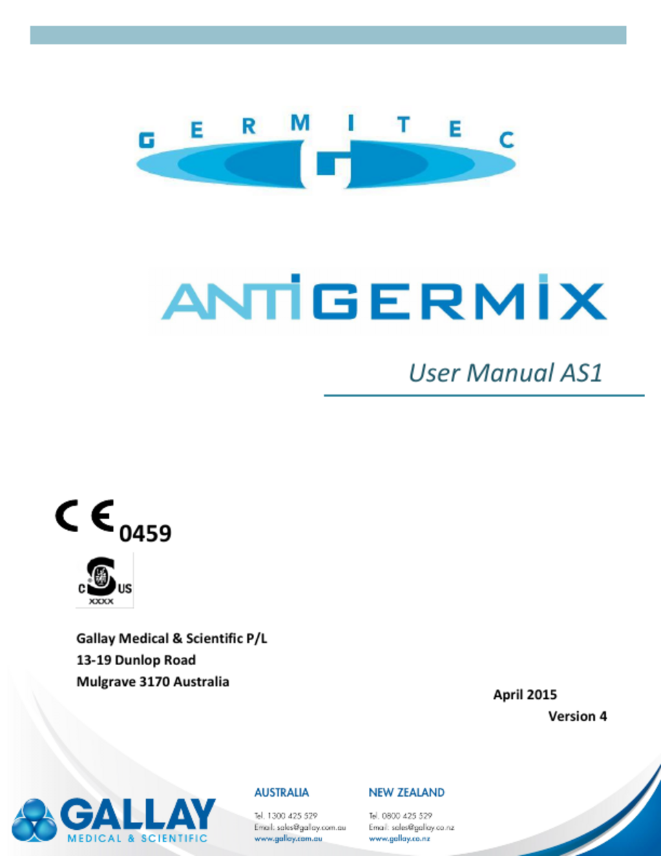 GERMITEC ANTIGERMIX System - 7 related documents available