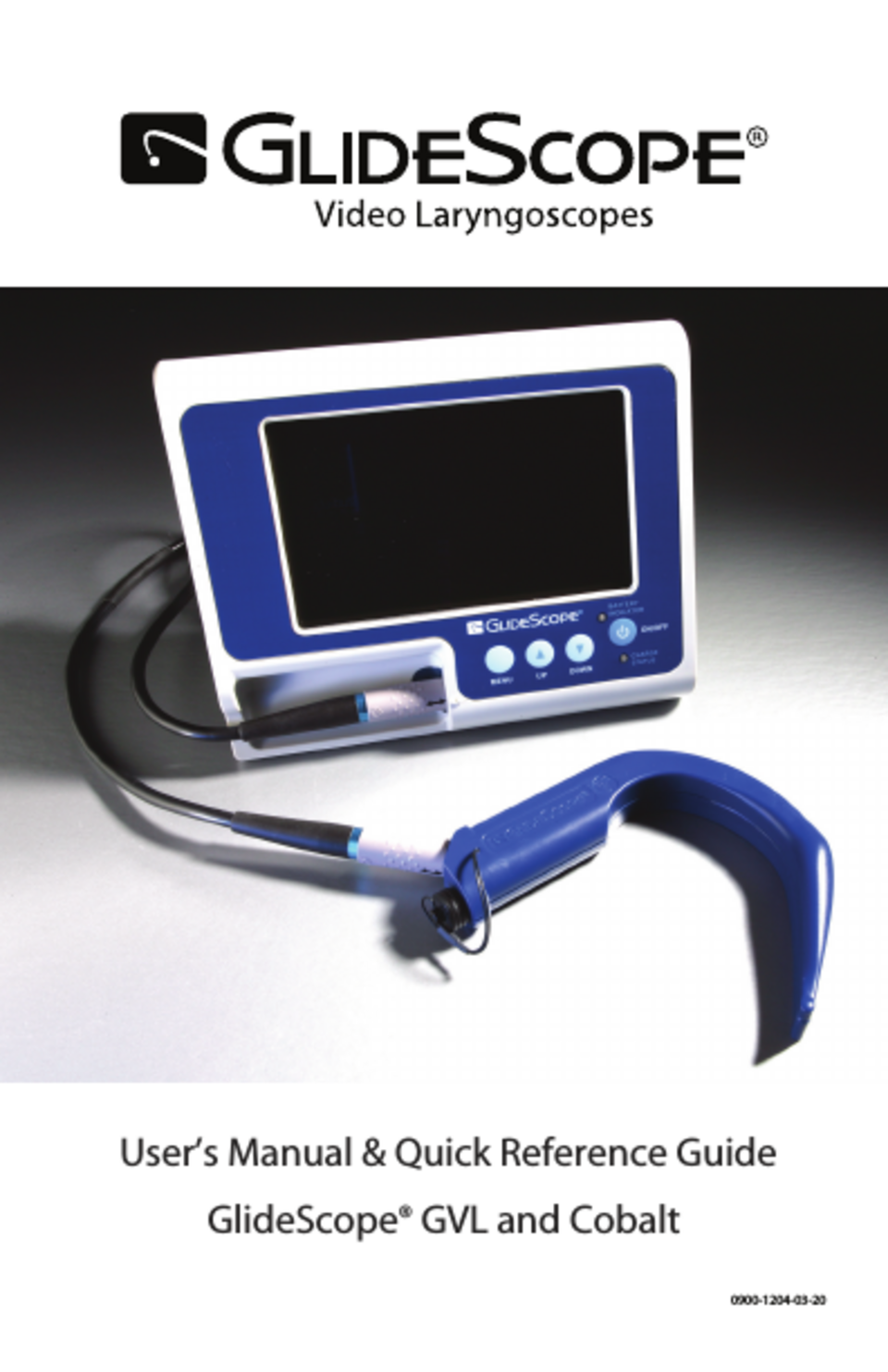 GlideScope GVL and Cobalt Users Manual and Quick Reference Guide PDF ...