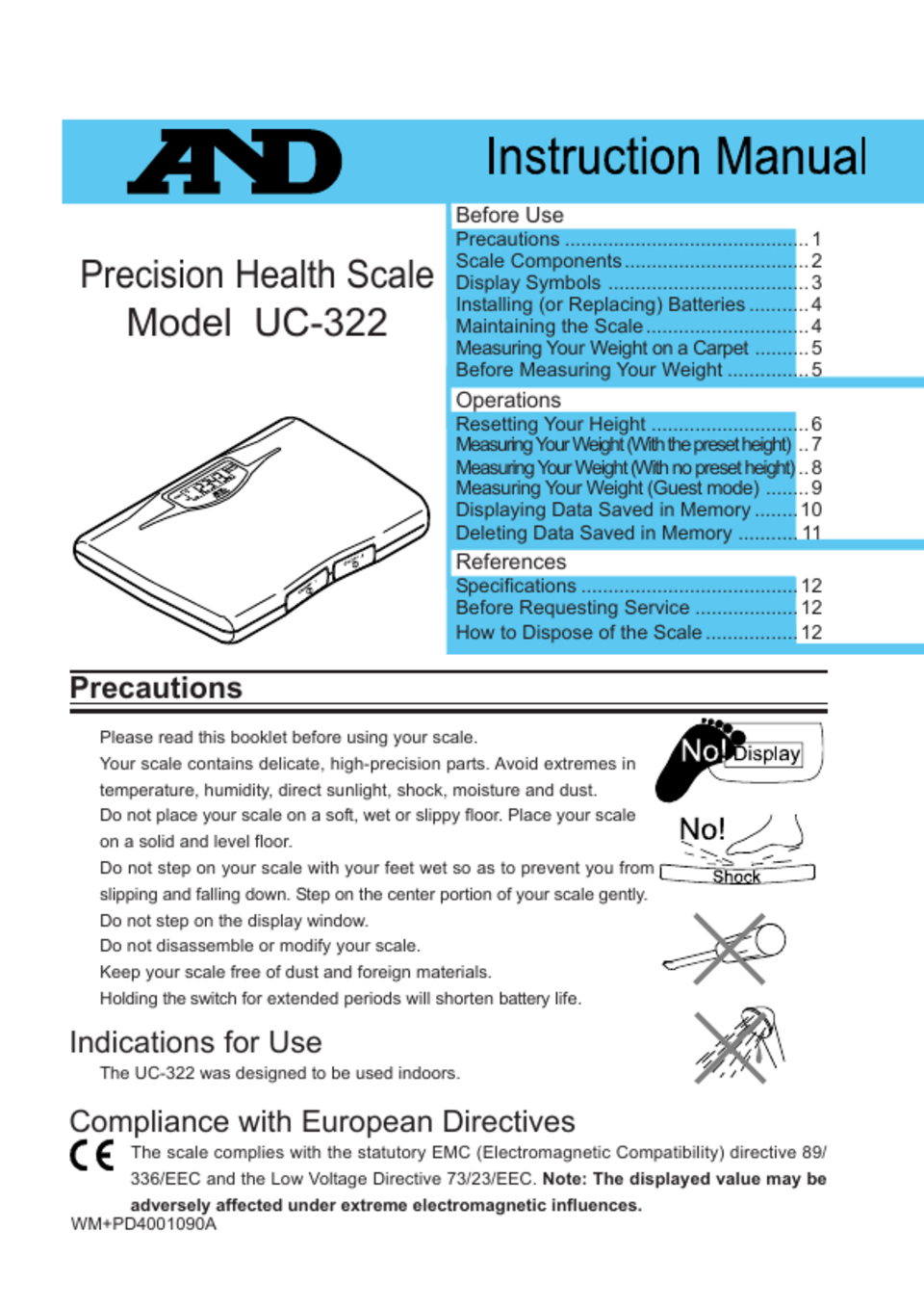 UC-322 Instruction Manual PDF download