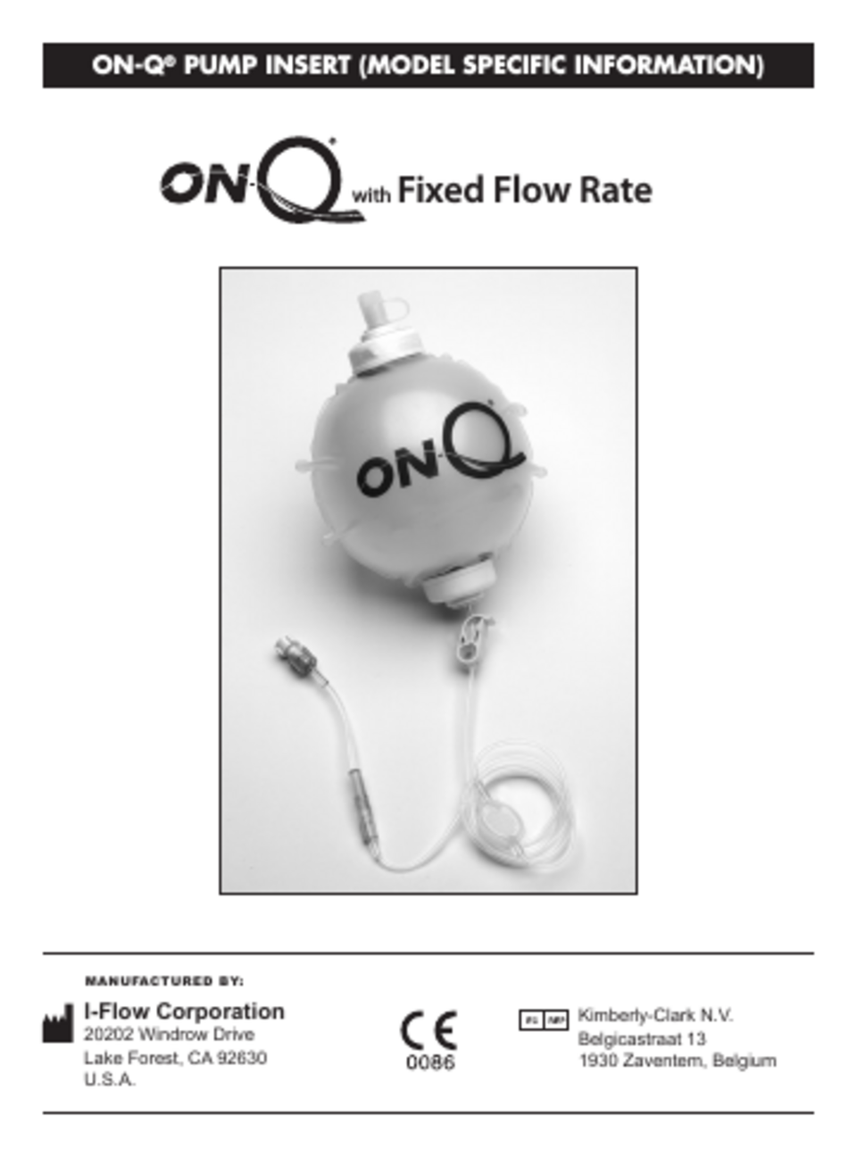 ON-Q with Fixed Flow Rate Pump Insert PDF download