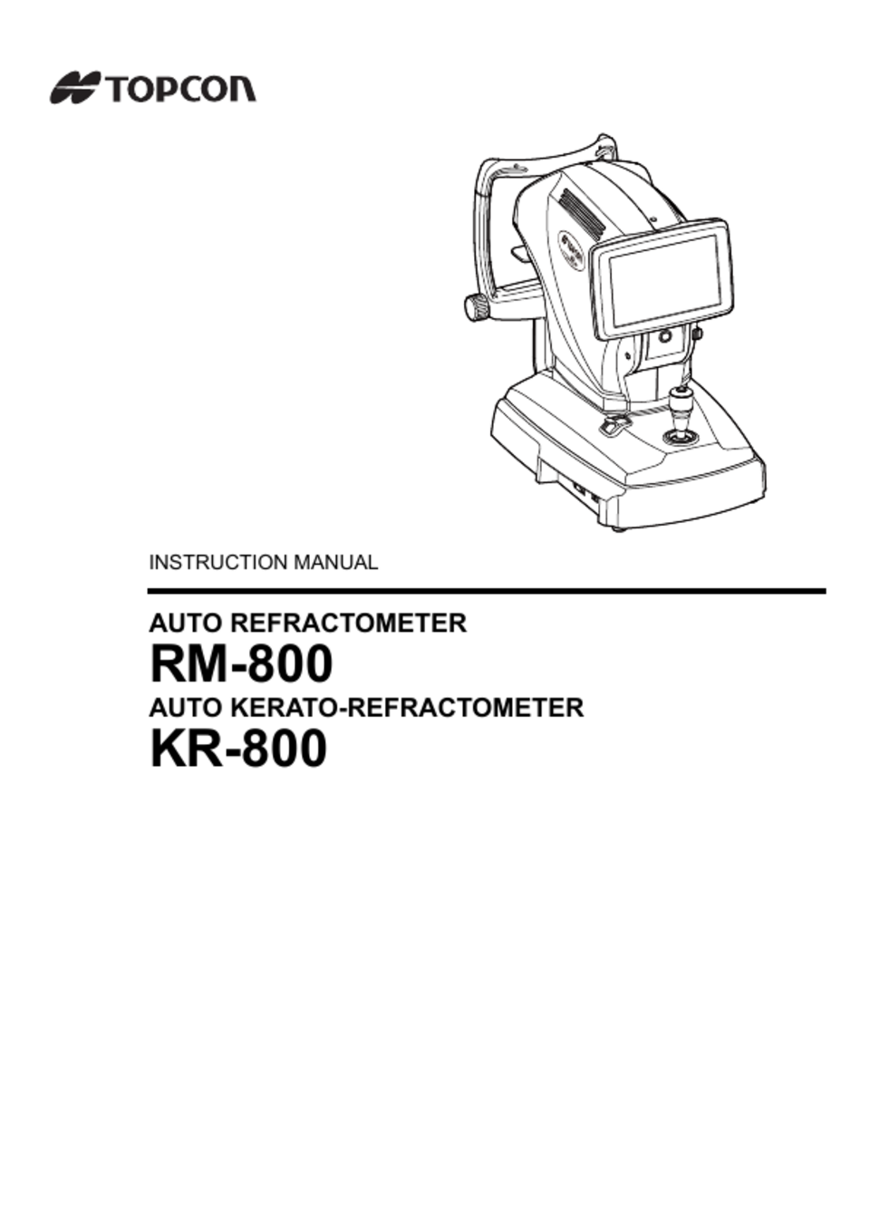 RM-800 and KR-800 Instruction Manual ver Jan 2013 PDF download