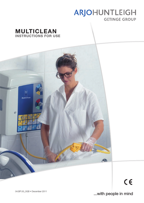 ARJOHUNTLEIGH MULTICLEAN Instructions for Use Dec 2011 PDF download