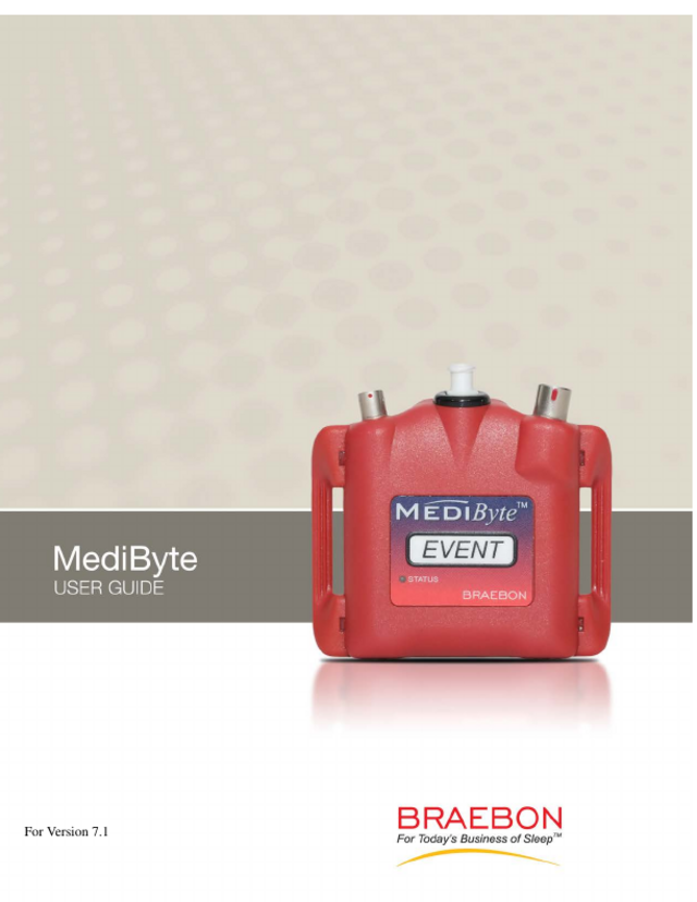 MediByte User Guide Ver 7.1 Feb 2014 PDF download