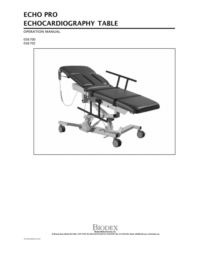 ECHO PRO Operation Manual Rev D March 2016 PDF download