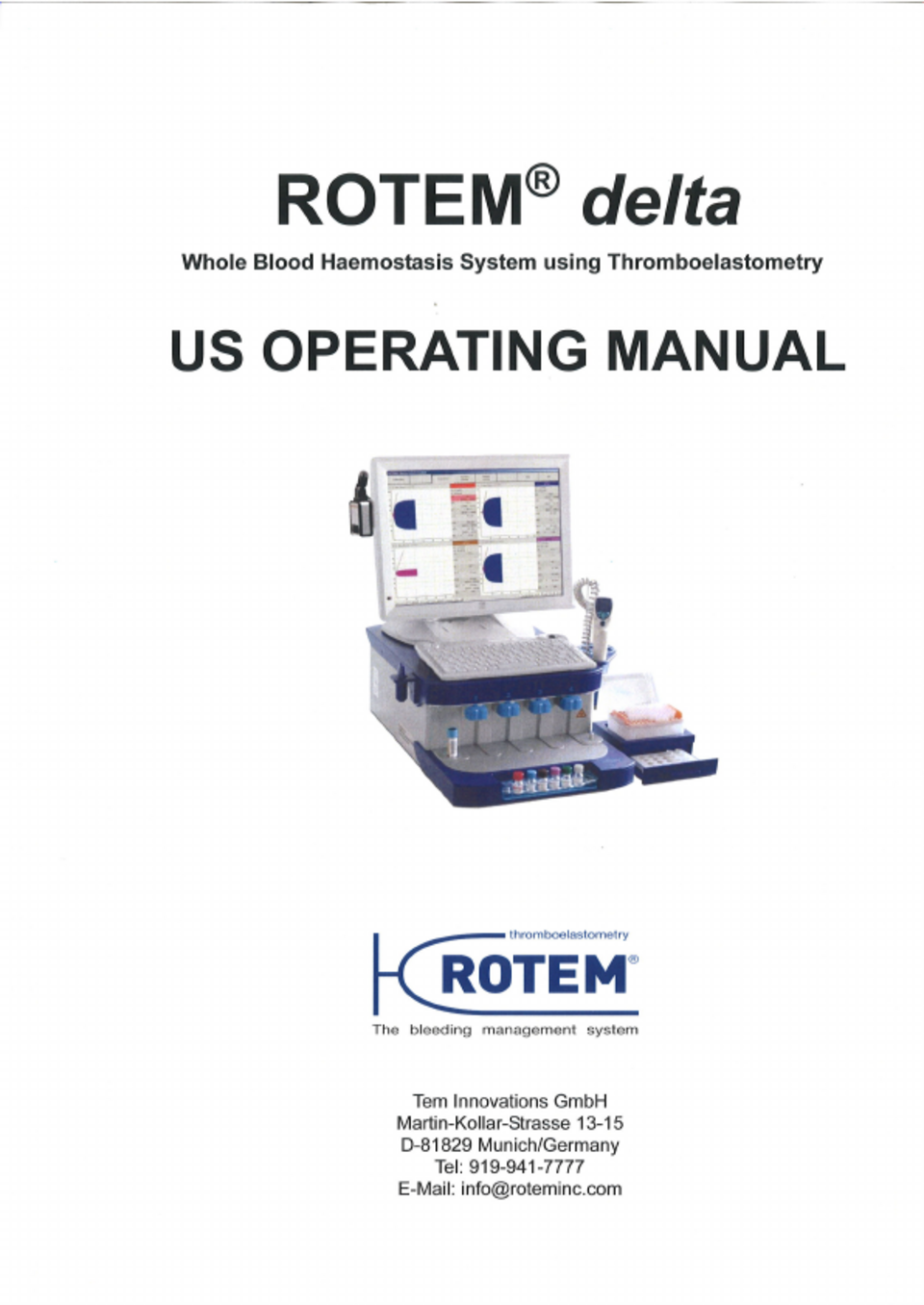 ROTEM delta Operating Manual Ver 2.1-US Sept 2012 PDF download