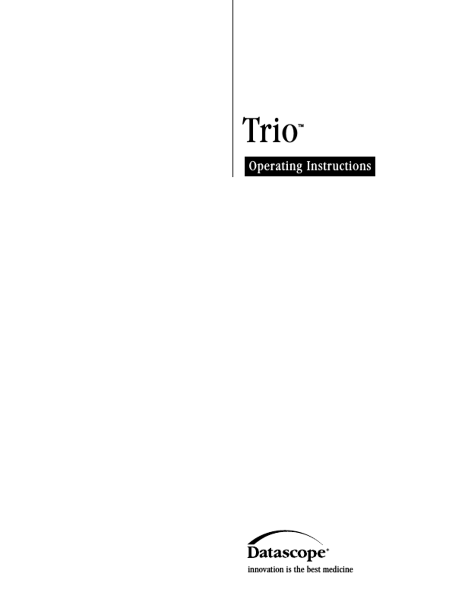 Trio Operating Instructions Rev F March 2004 PDF download