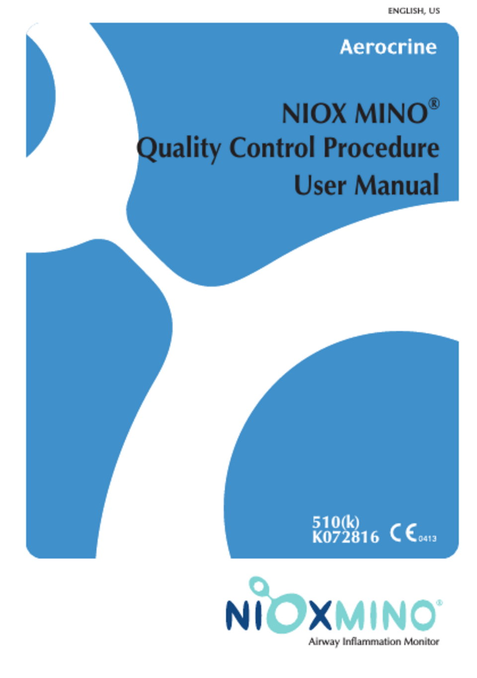 NIOX MINO Quality Control Procedure User Manual Ver 04 PDF download