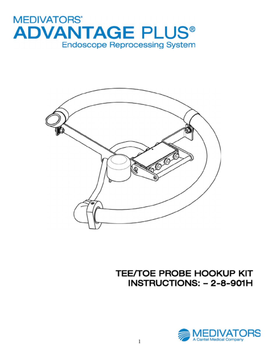 ADVANTAGE PLUS TEE and TOE Probe Hookup Instructions 2-8-901H PDF download