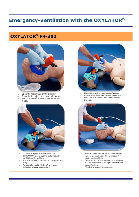 OXYLATOR FR-300 Quick Guide PDF download