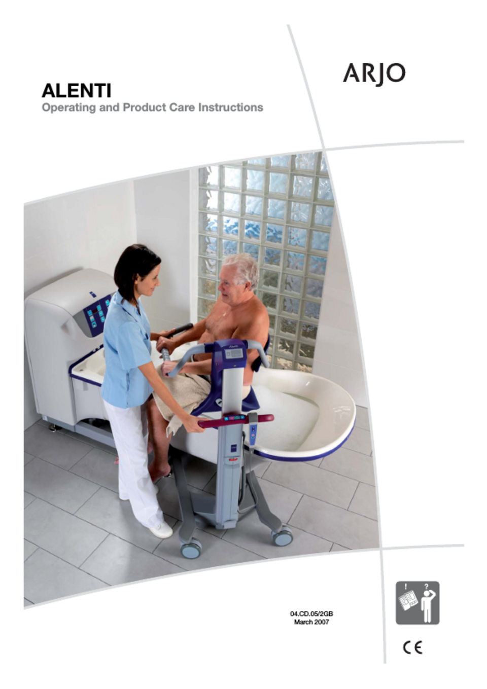 ARJO ALENTI Operating and Product Care Instructions 2007 PDF download