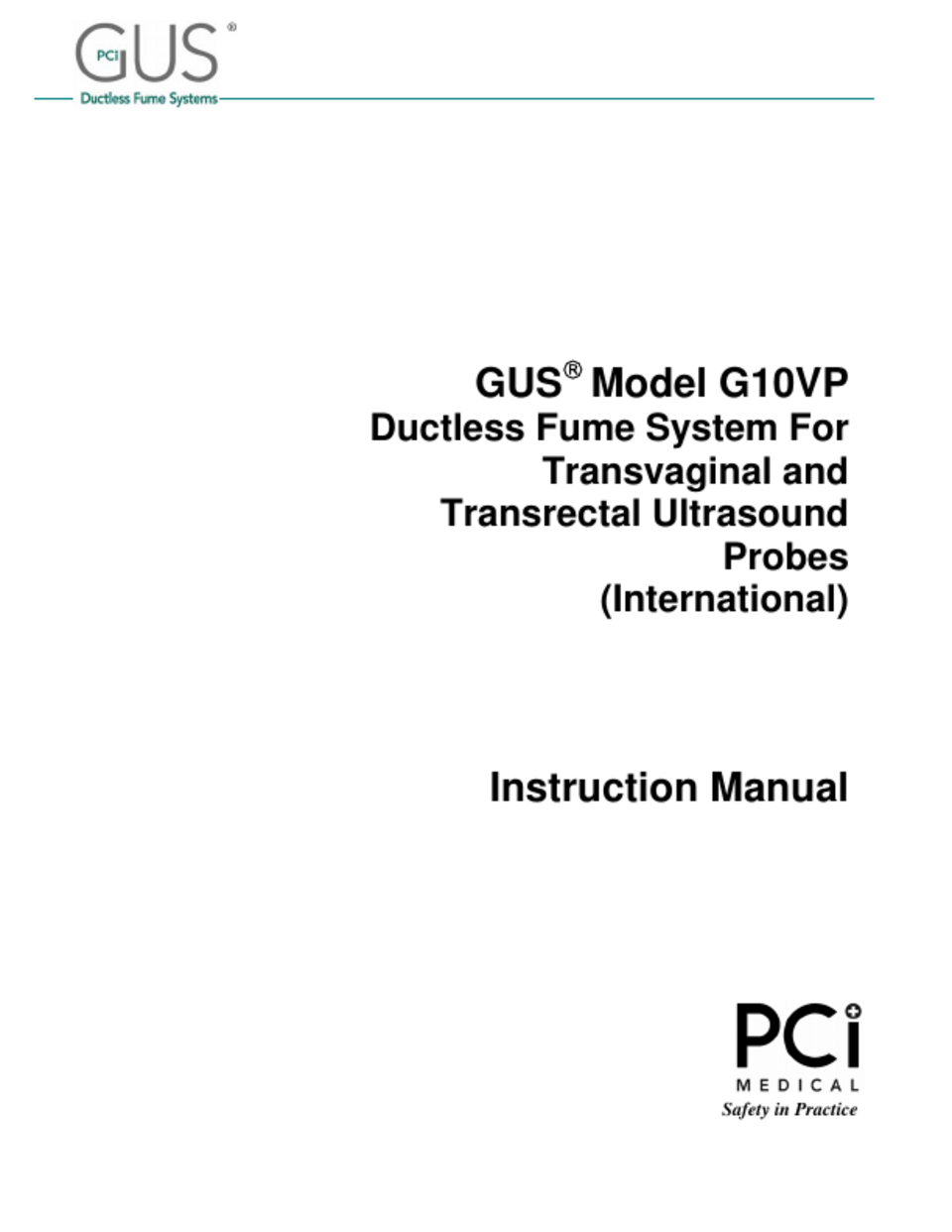 GUS Model G10VP Instruction Manual Oct 2002 PDF download