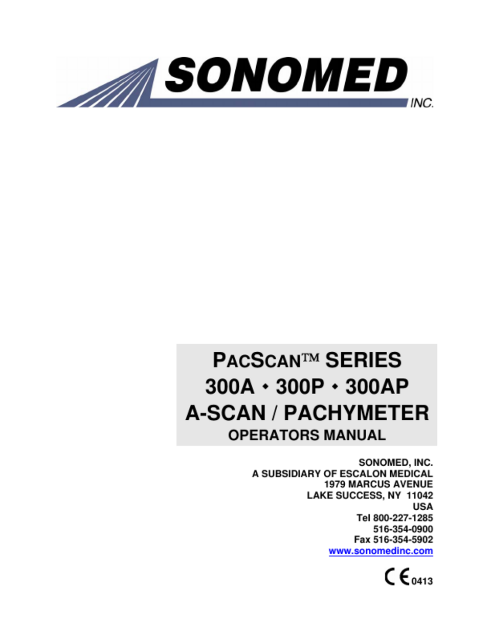 PacScan Series 300A, 300P, 300AP Operators Manual Rev F PDF download