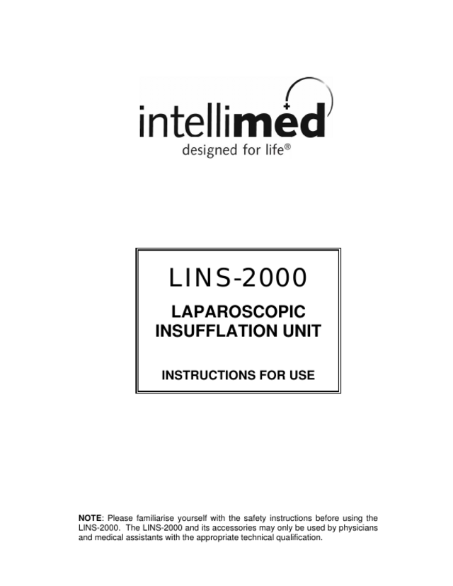 LINS-2000 Instructions for Use v4 June 2007 PDF download