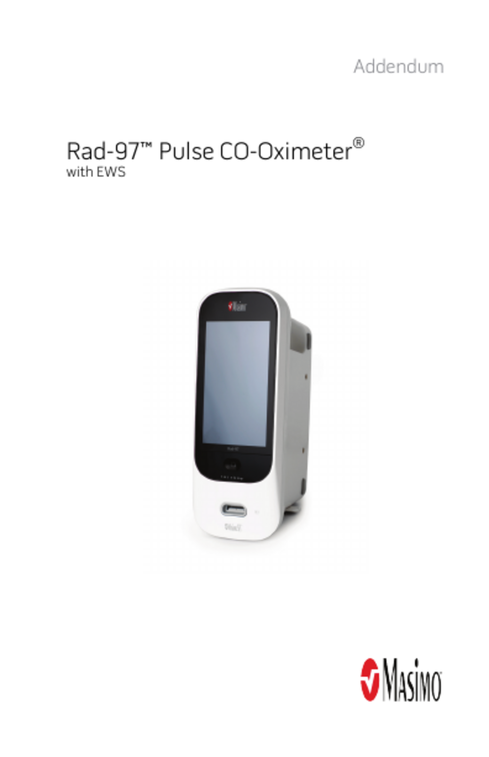 Rad-97 Pulse CO-Oximeter with EWS Operators Manual PDF download
