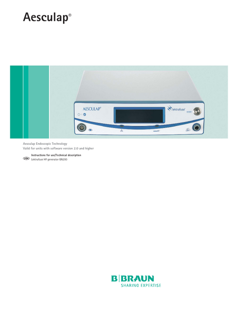 Lektrafuse HF GN300 Instructions for Use Sw ver 3.0 and higher PDF download
