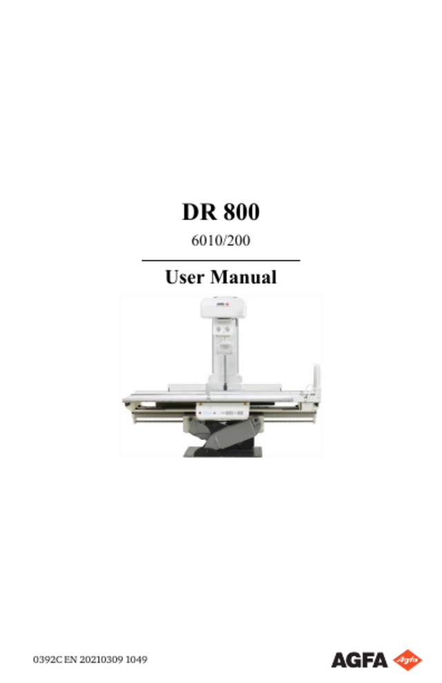 DR 800 User Manual PDF download
