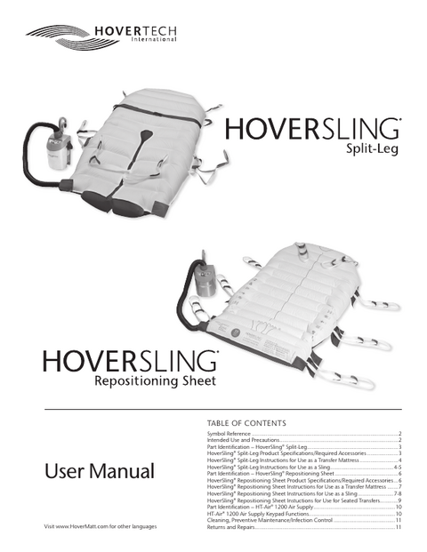 HOVERSLING Repositioning Sheet User Manual Rev F PDF download