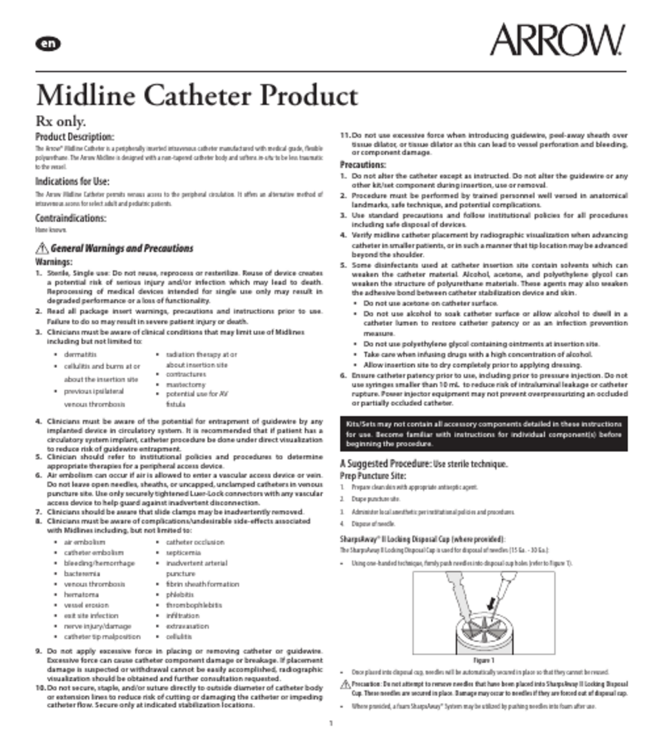 Midline Catheter Product PDF download