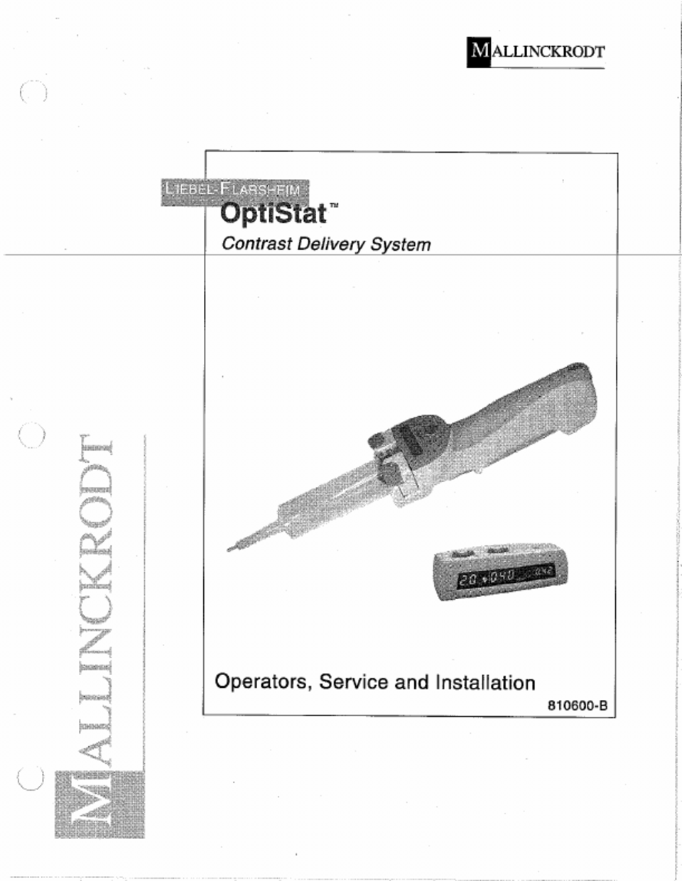 OptiStat Operators Service and Installation Rev B Feb 2004 PDF download