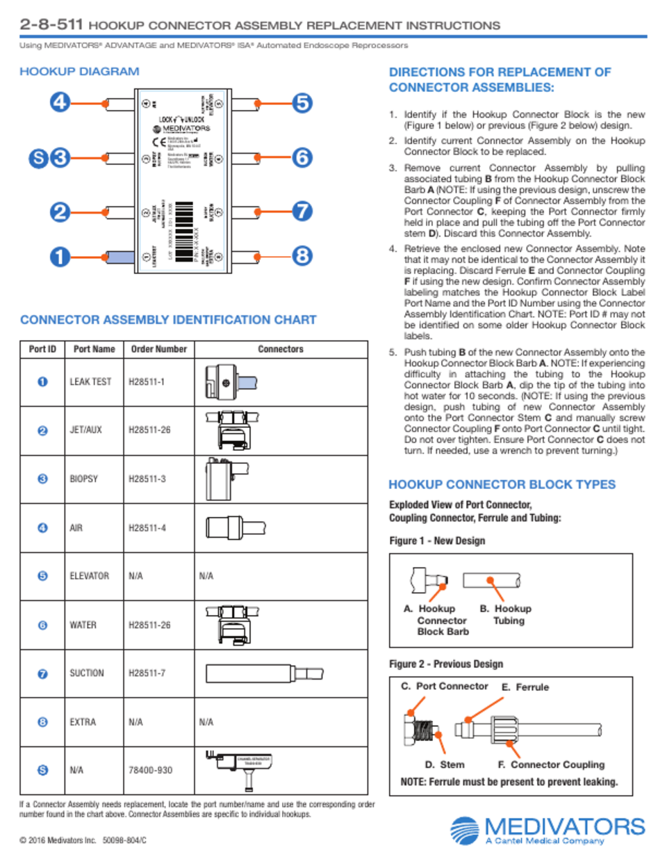 HOOKUP CONNECTOR ASSEMBLY Replacement Instructions PDF download