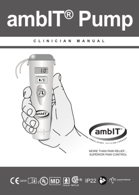 ambIT Pump Clinician Manual April 2020 PDF download