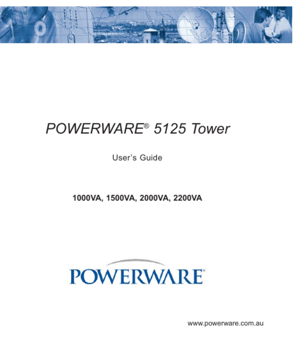 POWERWARE 5125 Tower Users Guide Rev 3 PDF download