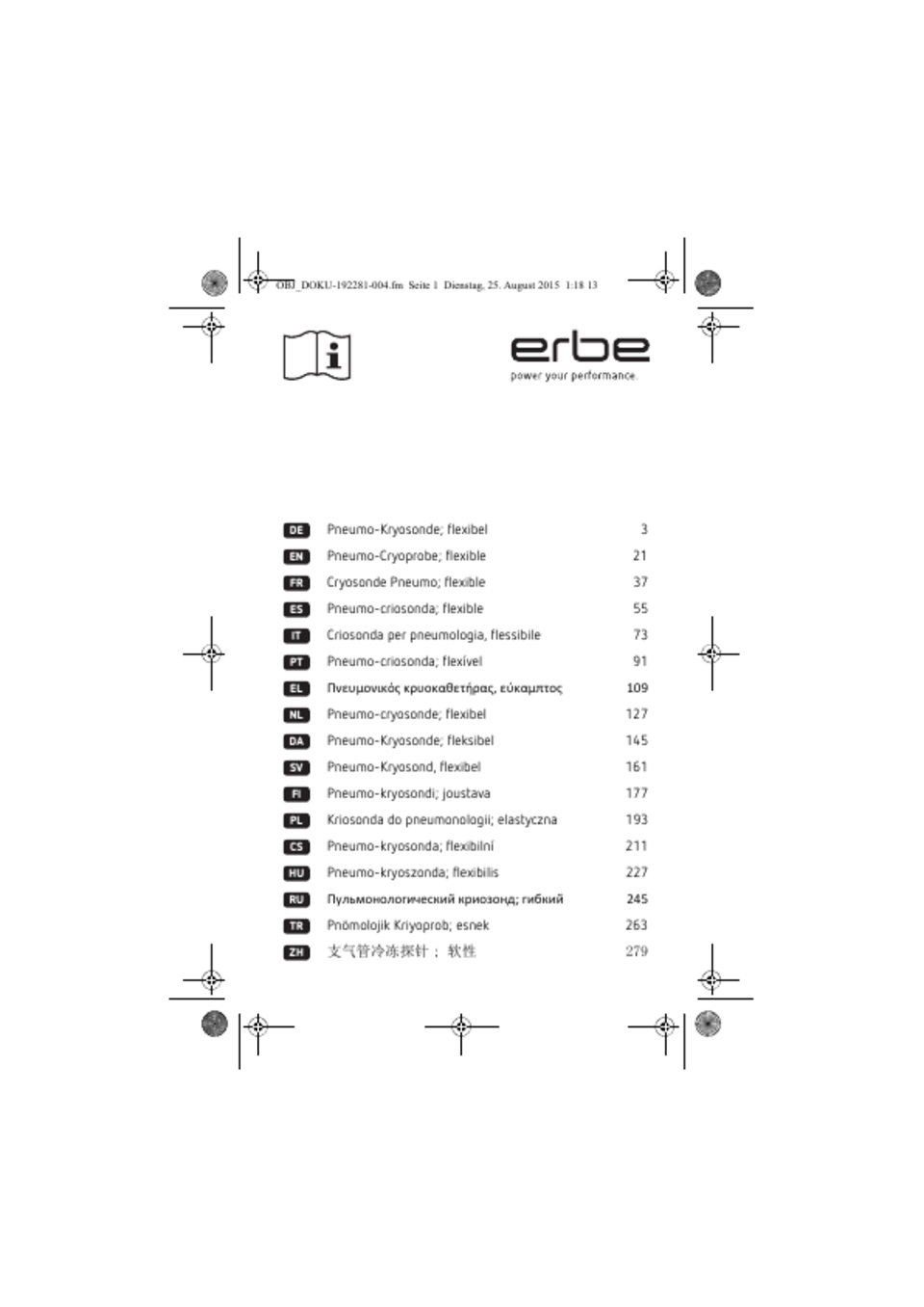 Pneumo-Cryoprobe; flexible Notes on Use PDF download