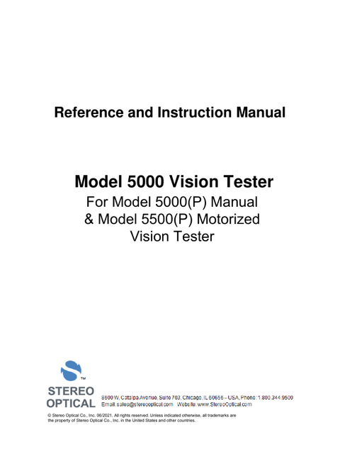 OPTEC-5000 Reference and Instruction Manual June 2021 PDF download