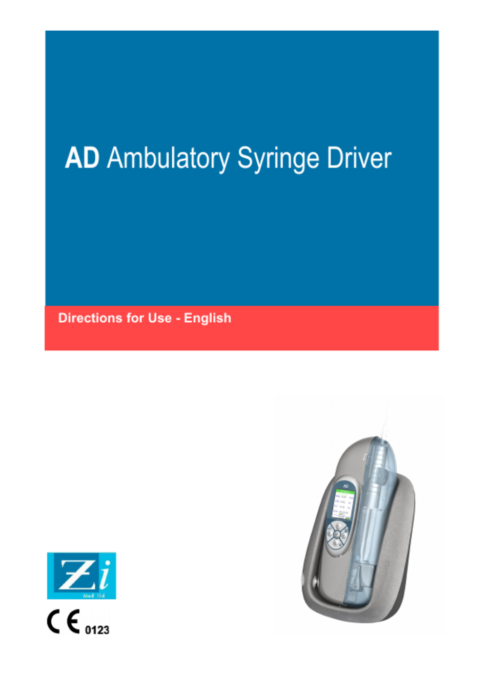 AD Ambulatory Syringe Driver Directions for Use Issue 5 Feb 2008 PDF ...