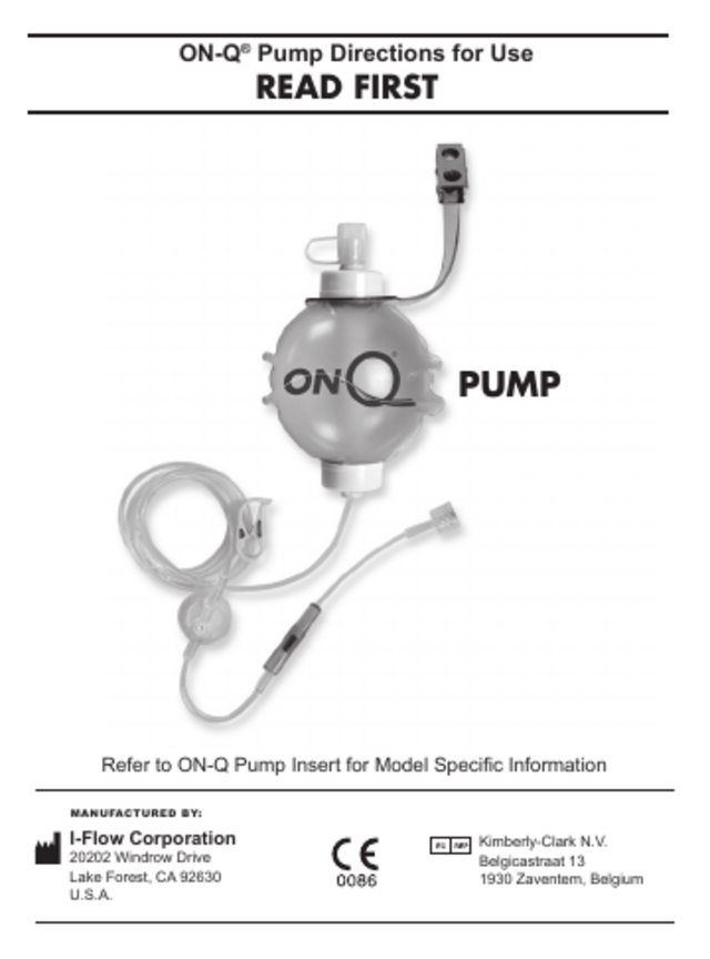 ON-Q Pump Directions for Use PDF download