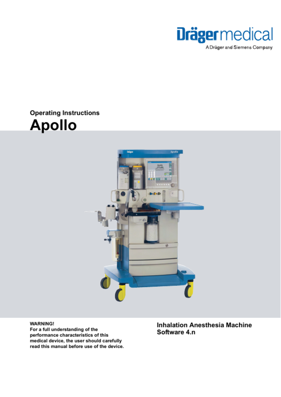 Apollo Operating Instructions Sw 4.n PDF download
